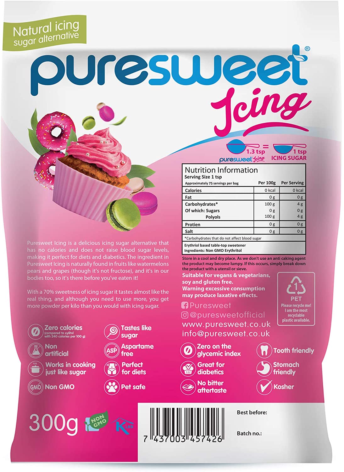 Puresweet® Icing 300g | Puresweet Sweetener
